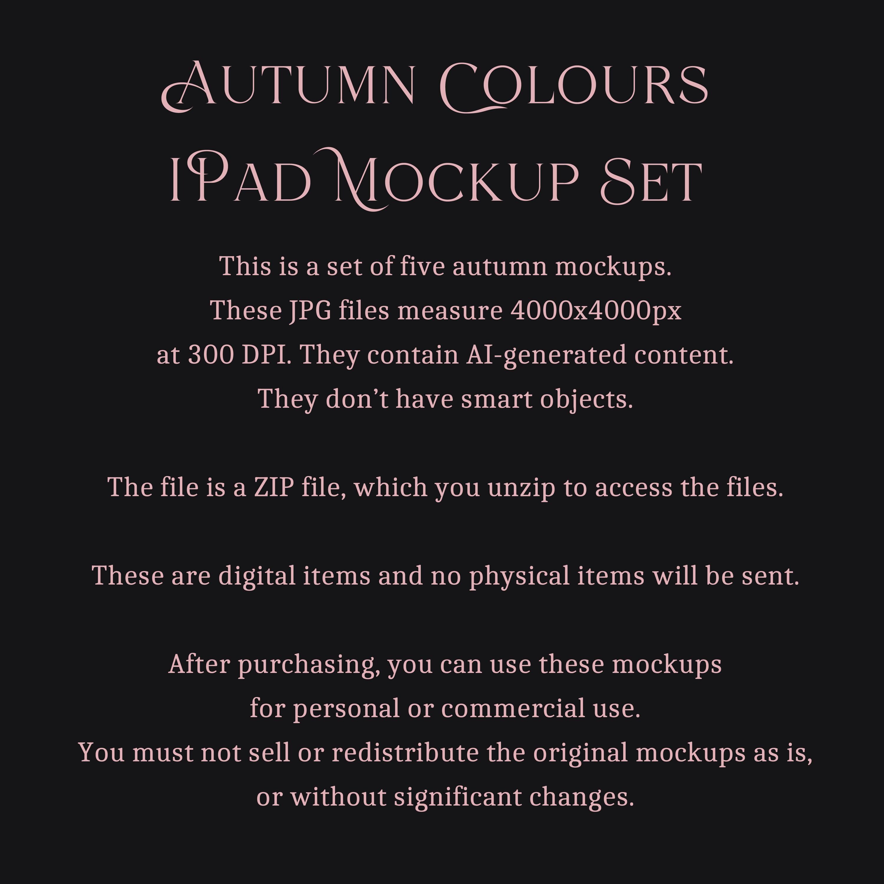 Autumn Colours iPad Mockups - Fall Mockups - E-book Template - Ebook ...