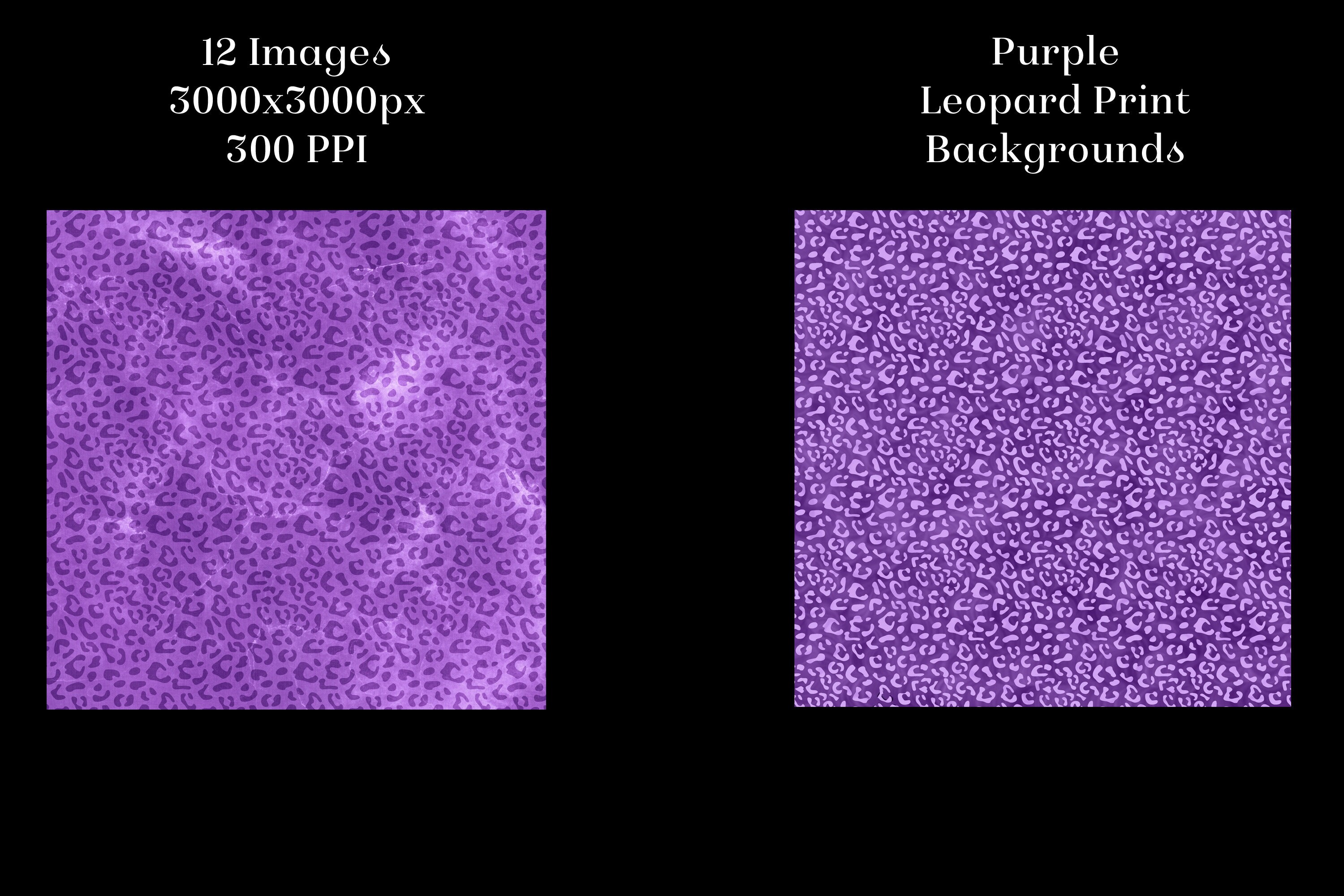 Purple Leopard Print Backgrounds - 12 Image Textures Set - Etsy
