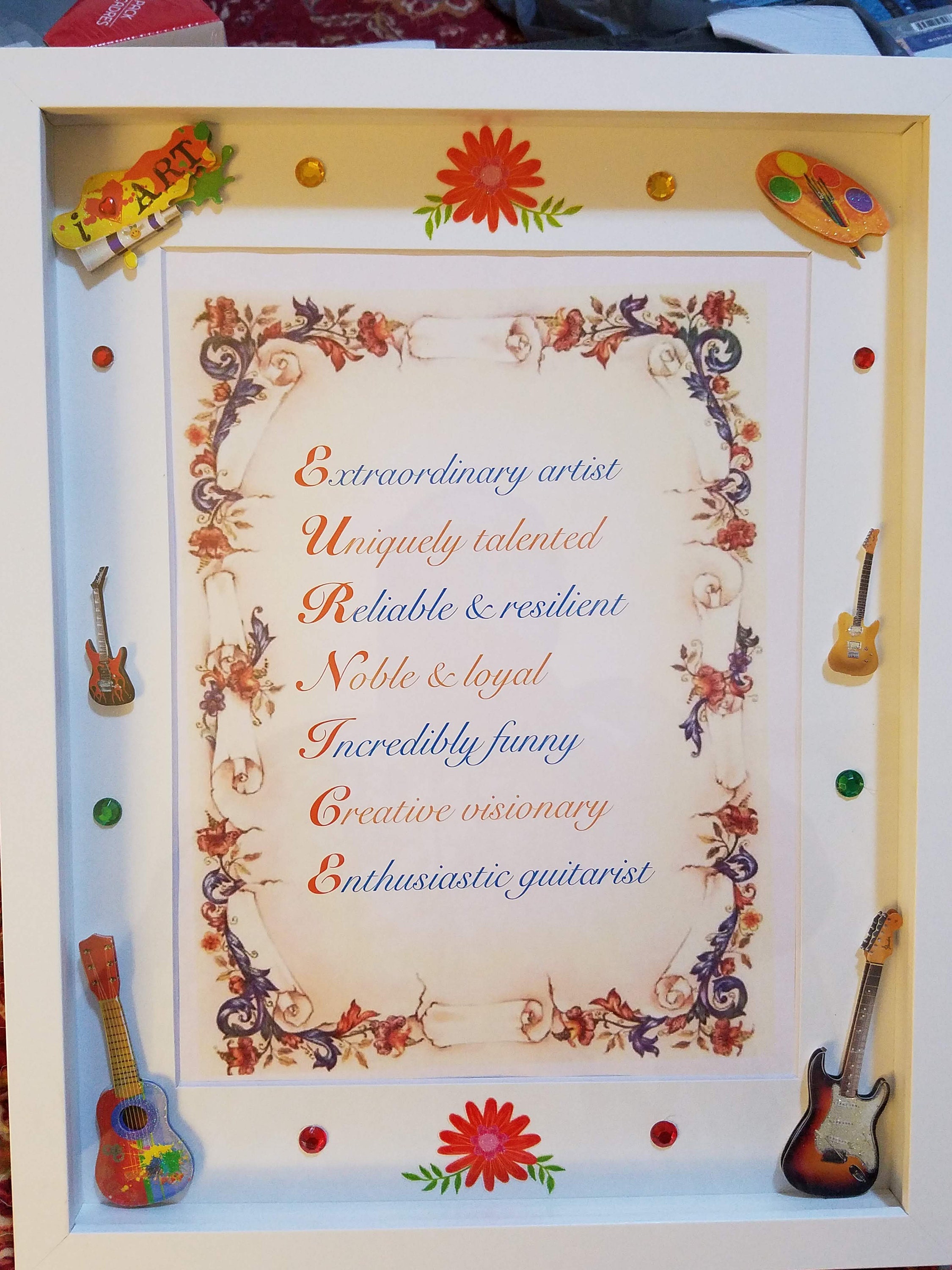 Personalized Name Display Frames - Etsy UK