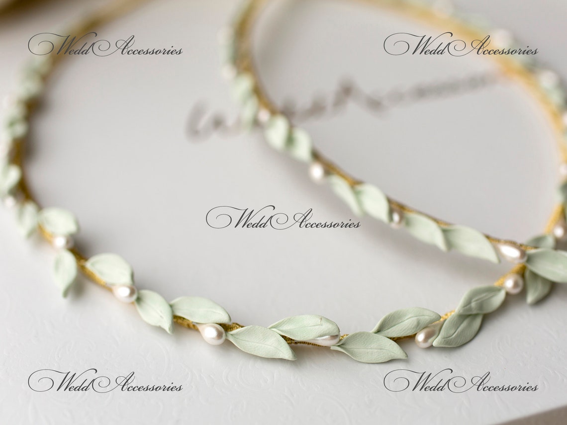 Olive Leaves Stefana Greek Crowns Handmade Stefana Greek Style - Etsy