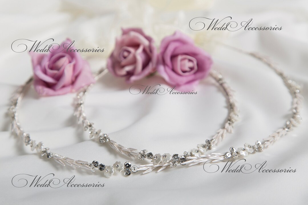 Ready for Shipping! Stephana Handmade Greek Wedding Stephana Pearl ...