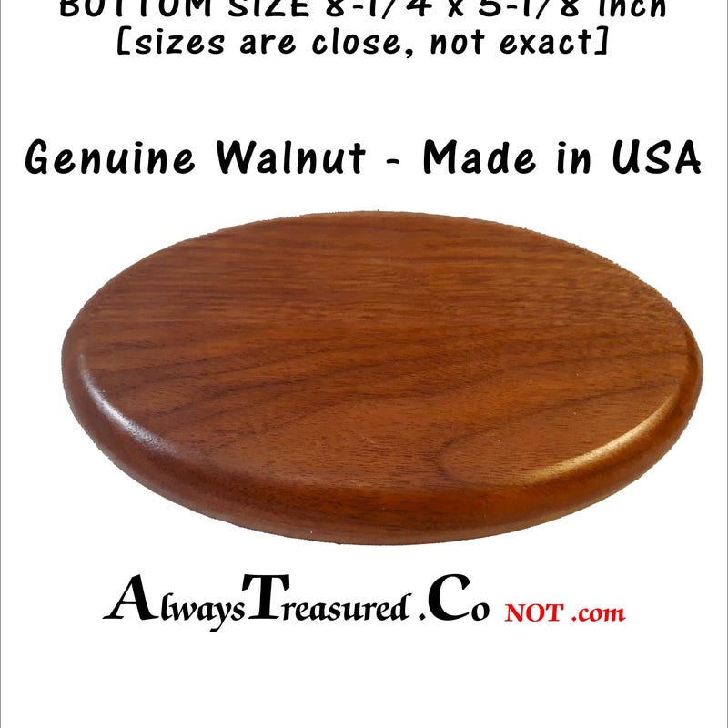 Walnut Oval Base - Etsy