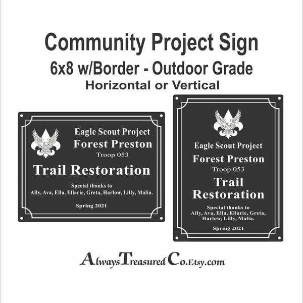 Eagle Scout Project Plaque - Etsy