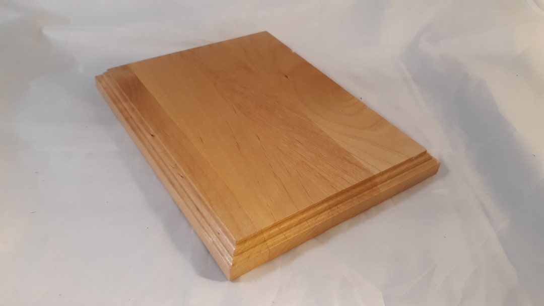 Red Alder 9 X 12 Inch Display Stand project Tropy Base Wall Plaque USA ...