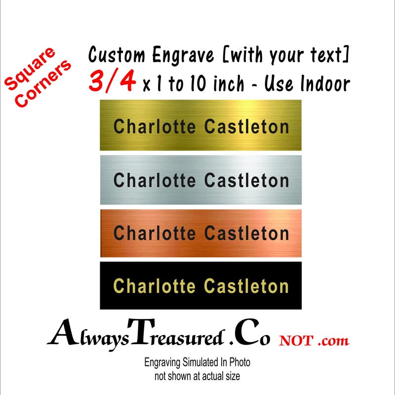 Square Plate for Names - Etsy