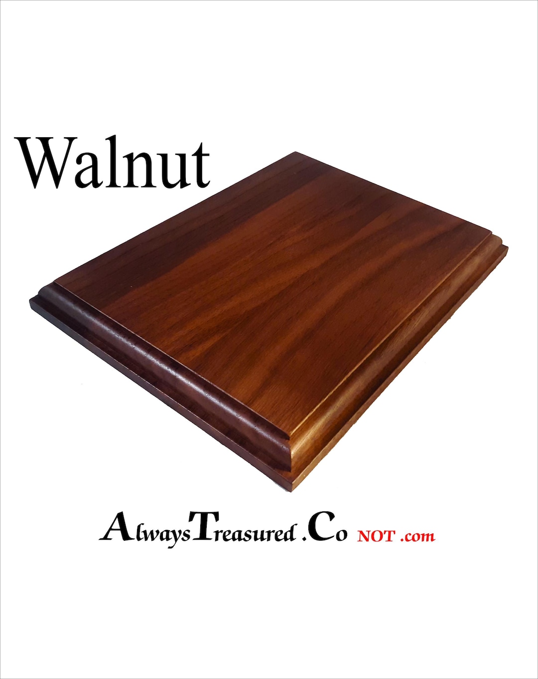 Walnut 6 X 8 X 3/4 Inch Display Stand, Project Base, Plaque, Walnut ...