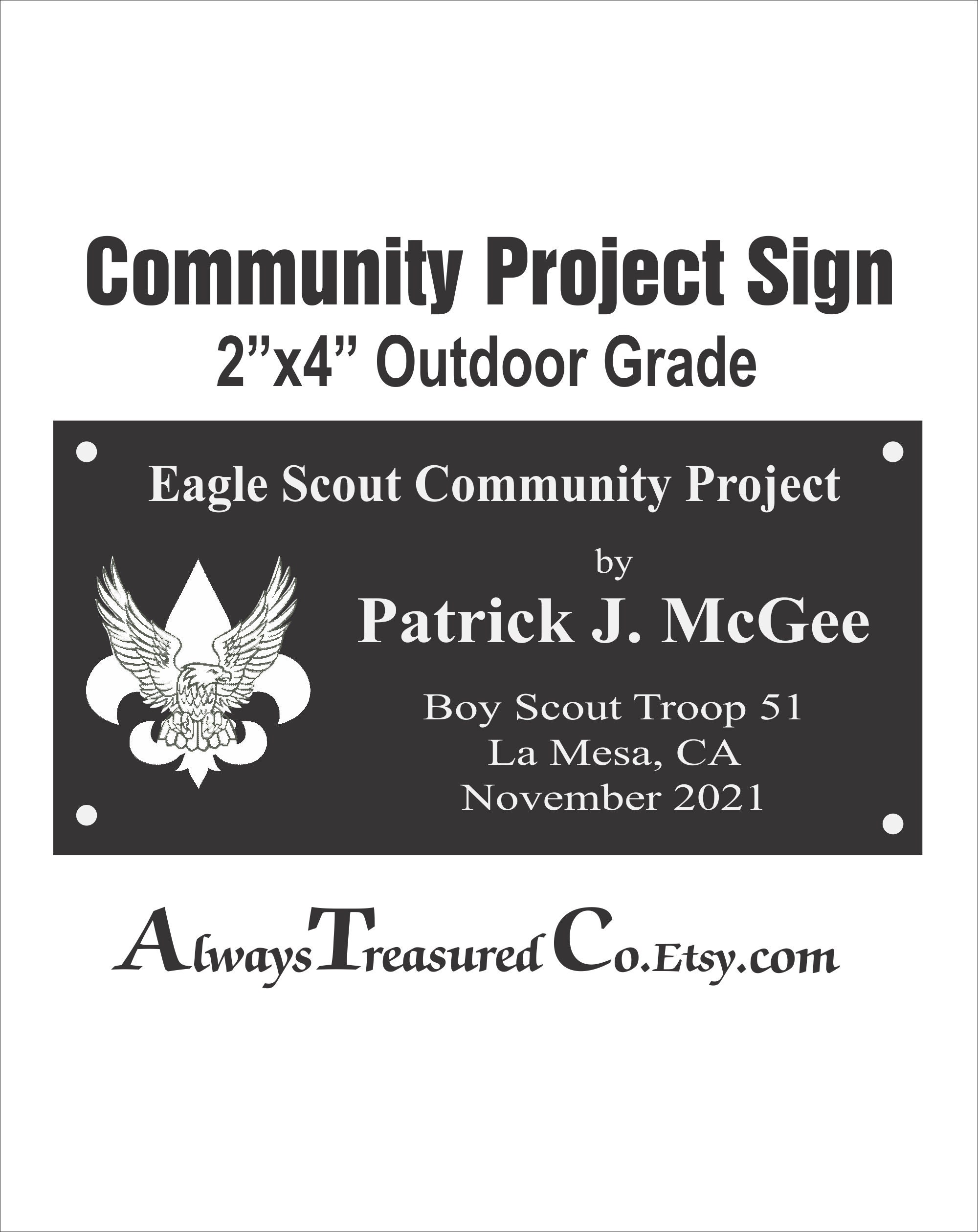 Eagle Scout Project Flyer