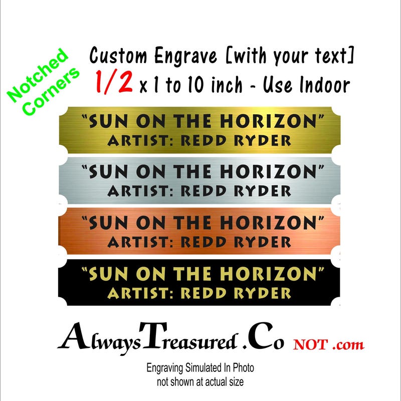 Name Plates 1/2 - Etsy