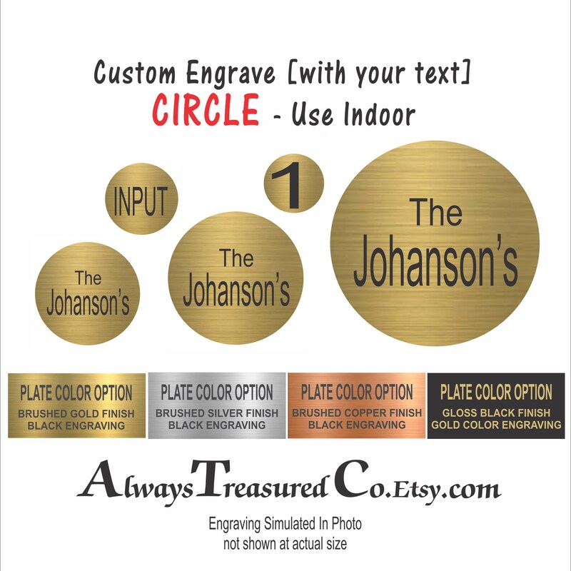 Custom Brass Sign Circle - Etsy