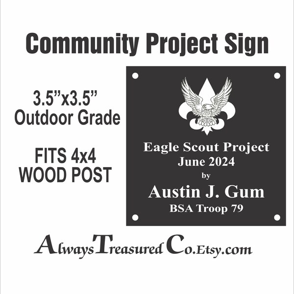 Eagle Scout Project Plaque - Etsy
