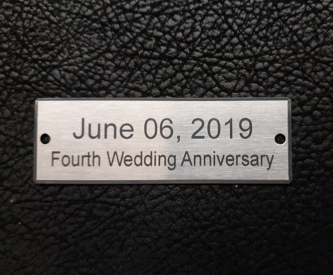 1 X 3 to 12 Inch Stainless Steel OUTDOOR Grade, Personalized Engraved ...