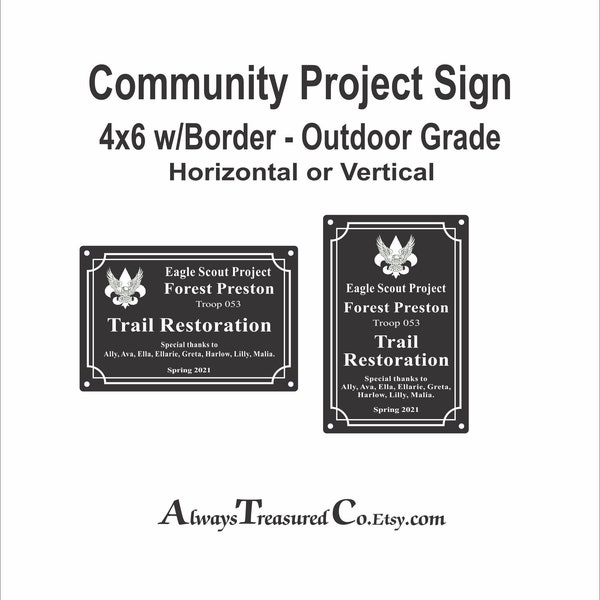 Eagle Scout Project Plaque - Etsy