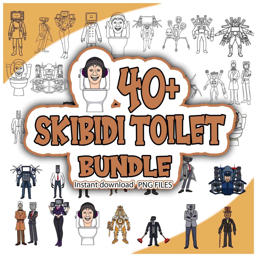 Skibidi Toilet Svg Png 300 Dpi, Designs for T-shirt, Vector Files ...