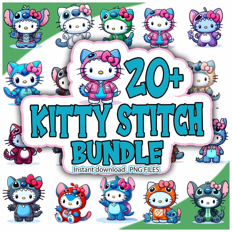 Cute Stitch Kitty Cat Kawaii Png Images, Kawaii Kitty Girl Birthday ...