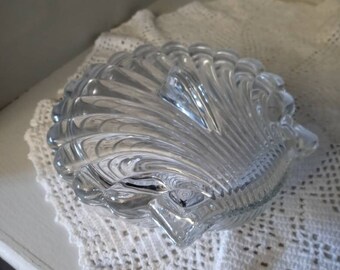 Glass Shell Dish - Etsy