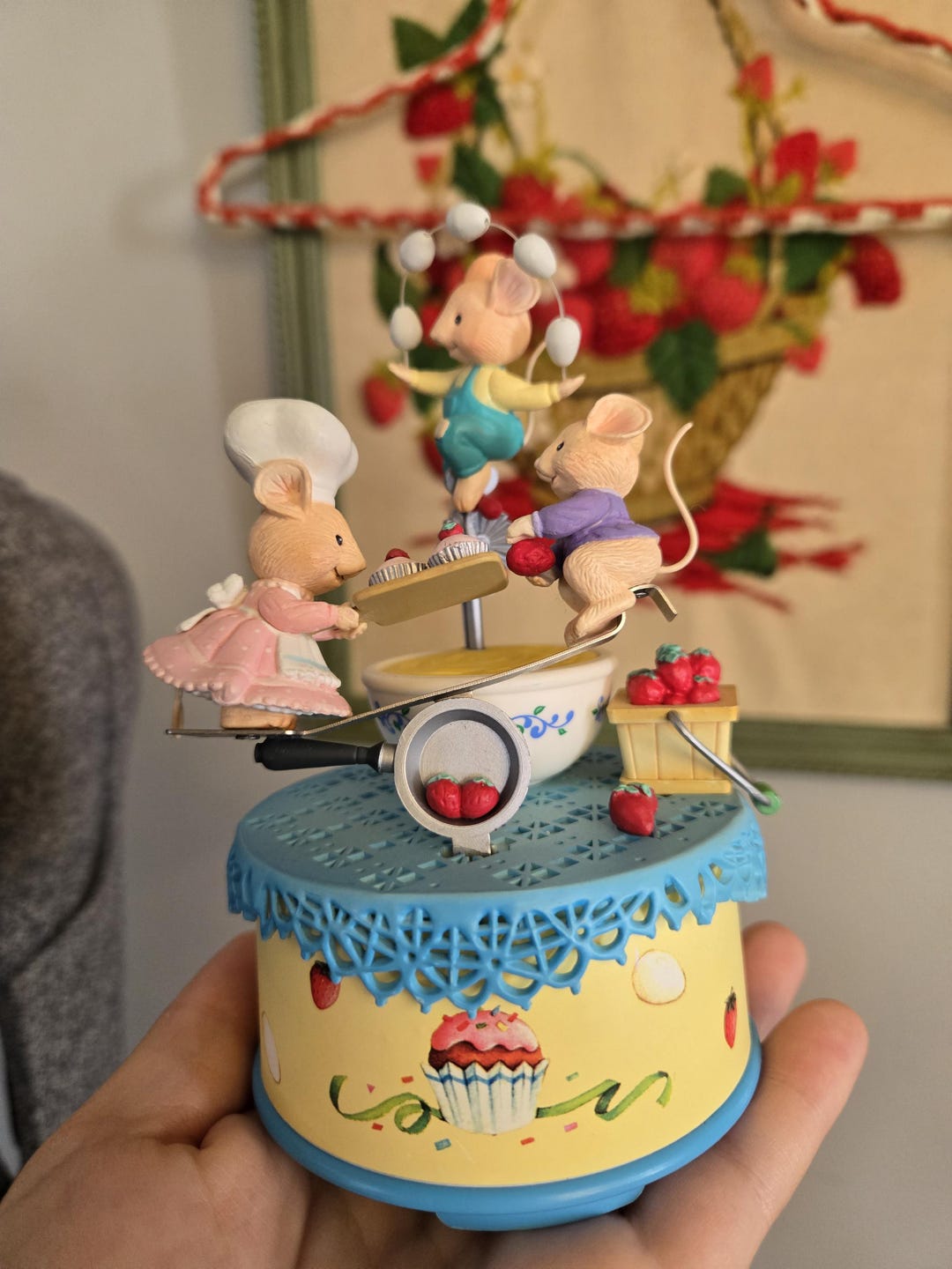 Vintage Enesco Baking Mice Moving Whistle While You Work Music Box - Etsy