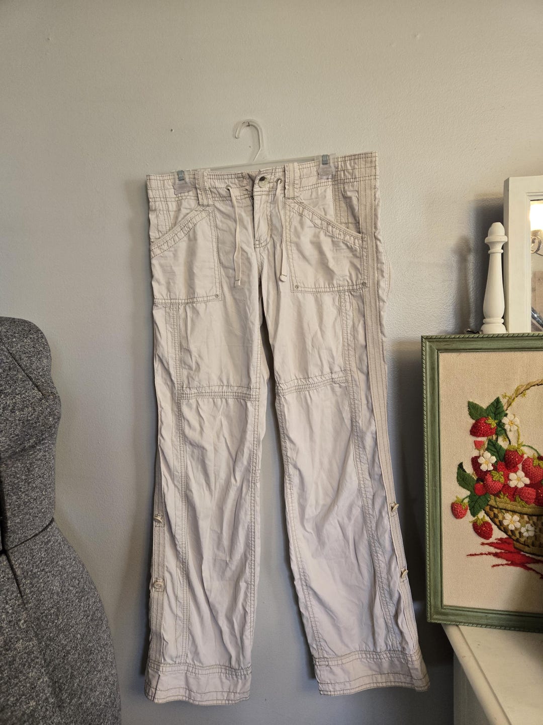 Y2k Khaki Convertible Cargo Pants - Etsy