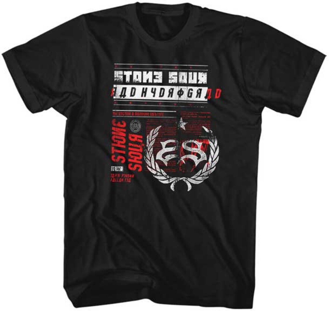 Stone Sour Backwards Letter L, XL, 2XL Black T-shirt - Etsy