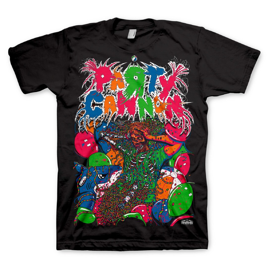 Party Cannon Partied in Half M, L, XL, 2XL Black T-shirt - Etsy