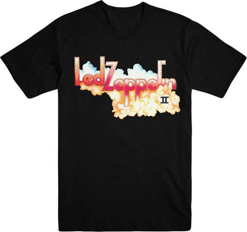 Led Zeppelin II Logo With Clouds M, L, XL, 2XL Black T-shirt - Etsy