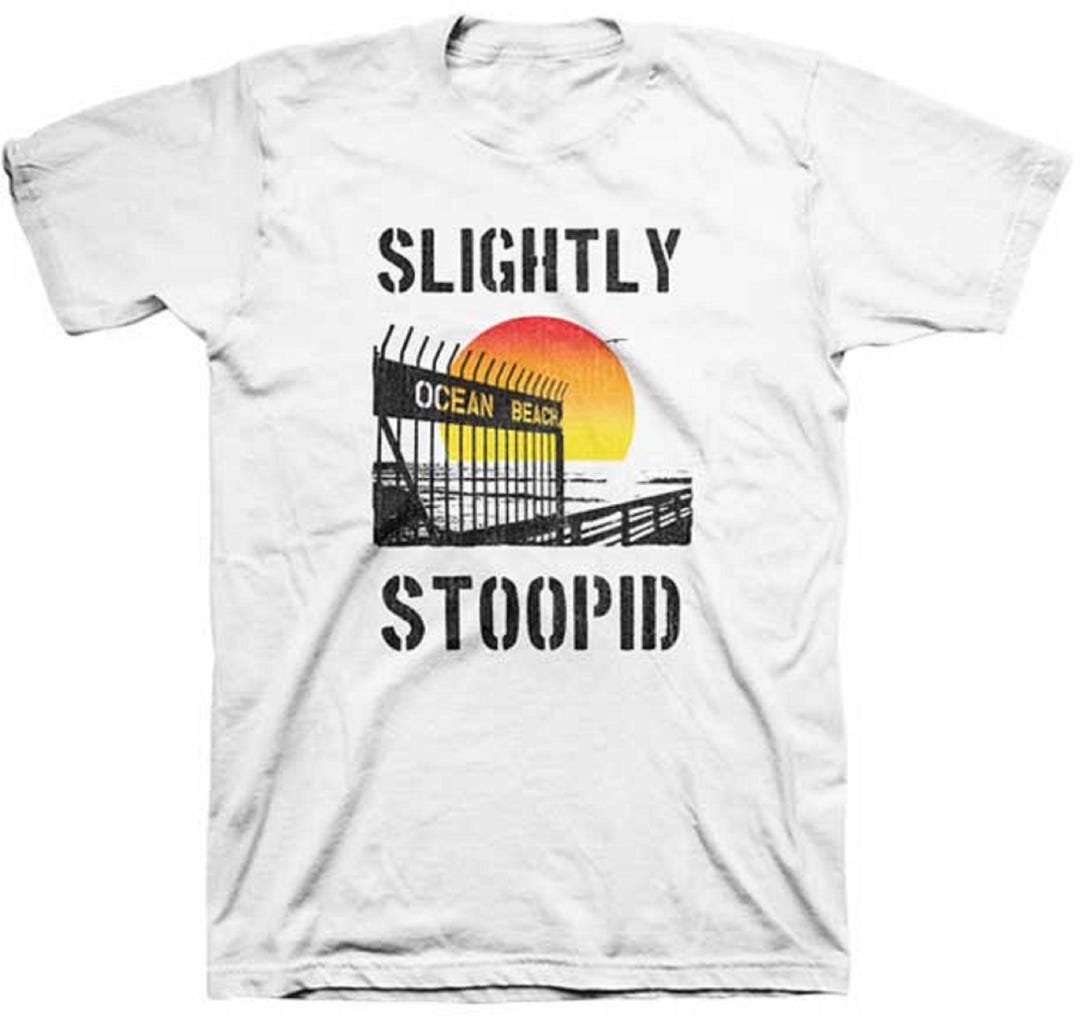 Slightly Stoopid Ocean Beach Gate M, L, XL, 2XL White T-shirt - Etsy