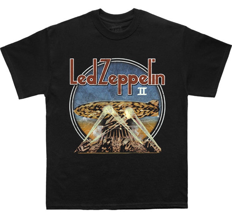 Led Zeppelin Alien Circle M, L, XL, 2XL Black T-shirt - Etsy