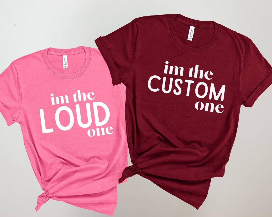 Custom Matching Friend Shirts, Personalized Friend Shirts, Gift Idea ...