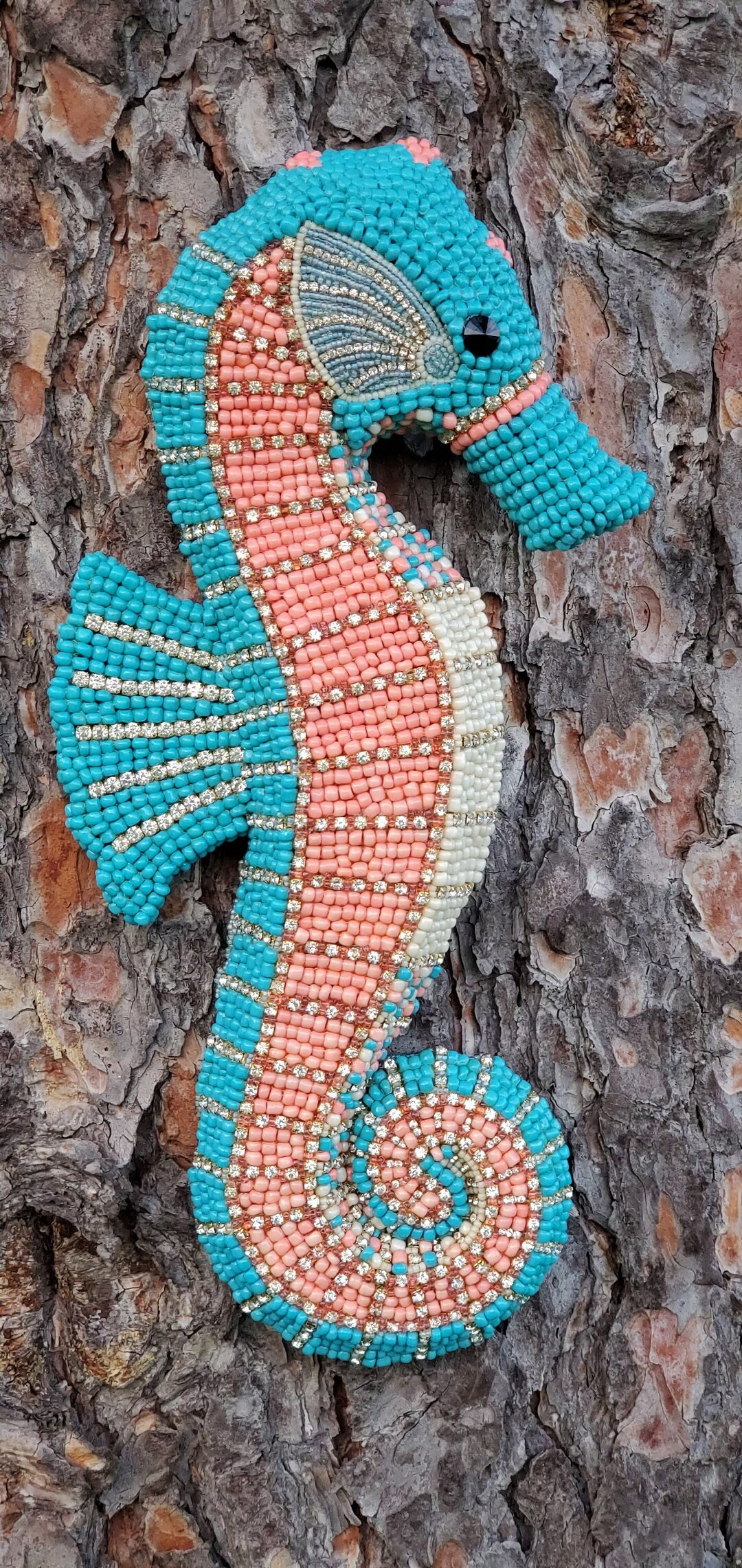 Beaded Seahorse Wall Hanging - Etsy
