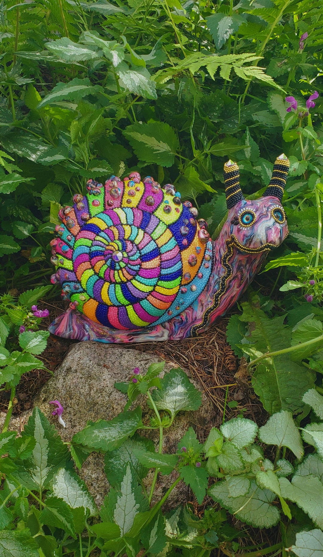 Beaded Mosaic Snail - Etsy