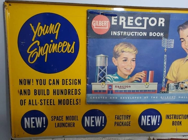 Vintage 1959 Gilbert Erector Set the Rocket Launcher Set 10053 - Etsy