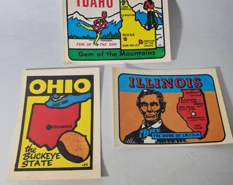 Hand Lettered State Stickers / / Laptop Stickers - Etsy