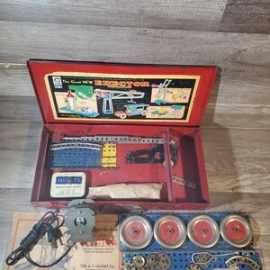 Vintage Gilbert Erector Set Metal Case 16"x 8"x 3" - Etsy