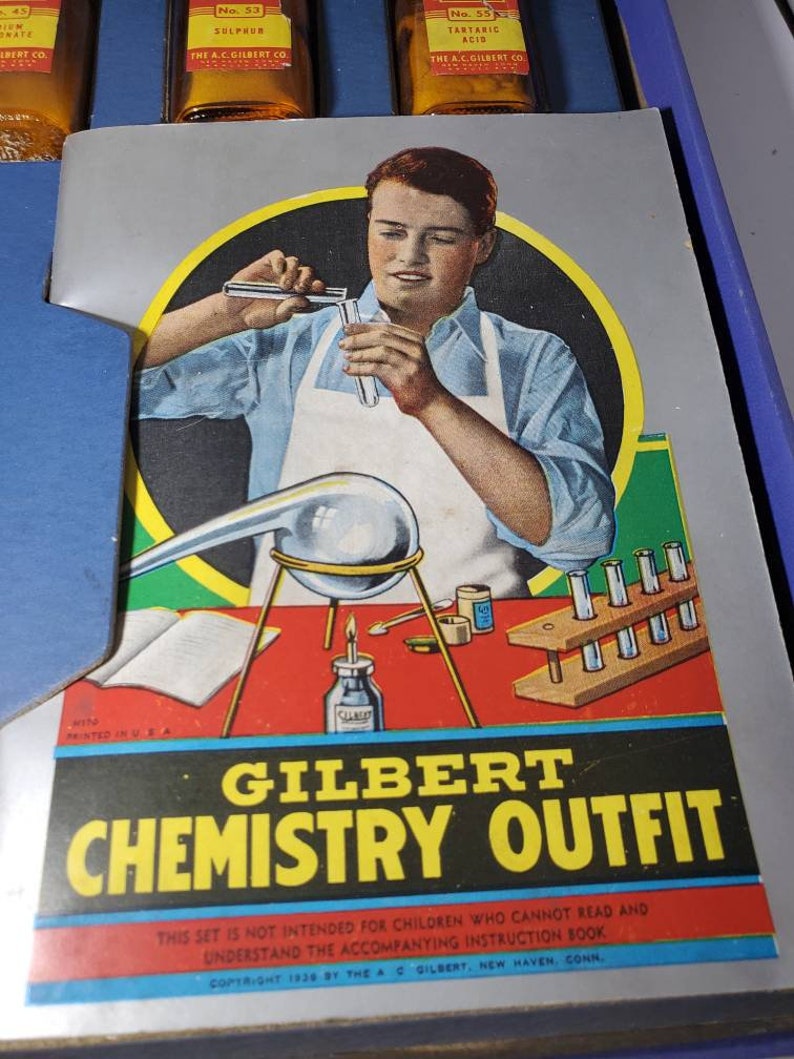 Vintage Chemistry Set Gilbert Outfit for Boys Rare - Etsy