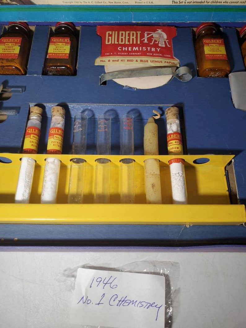 Vintage Chemistry Set Gilbert Outfit for Boys Rare - Etsy