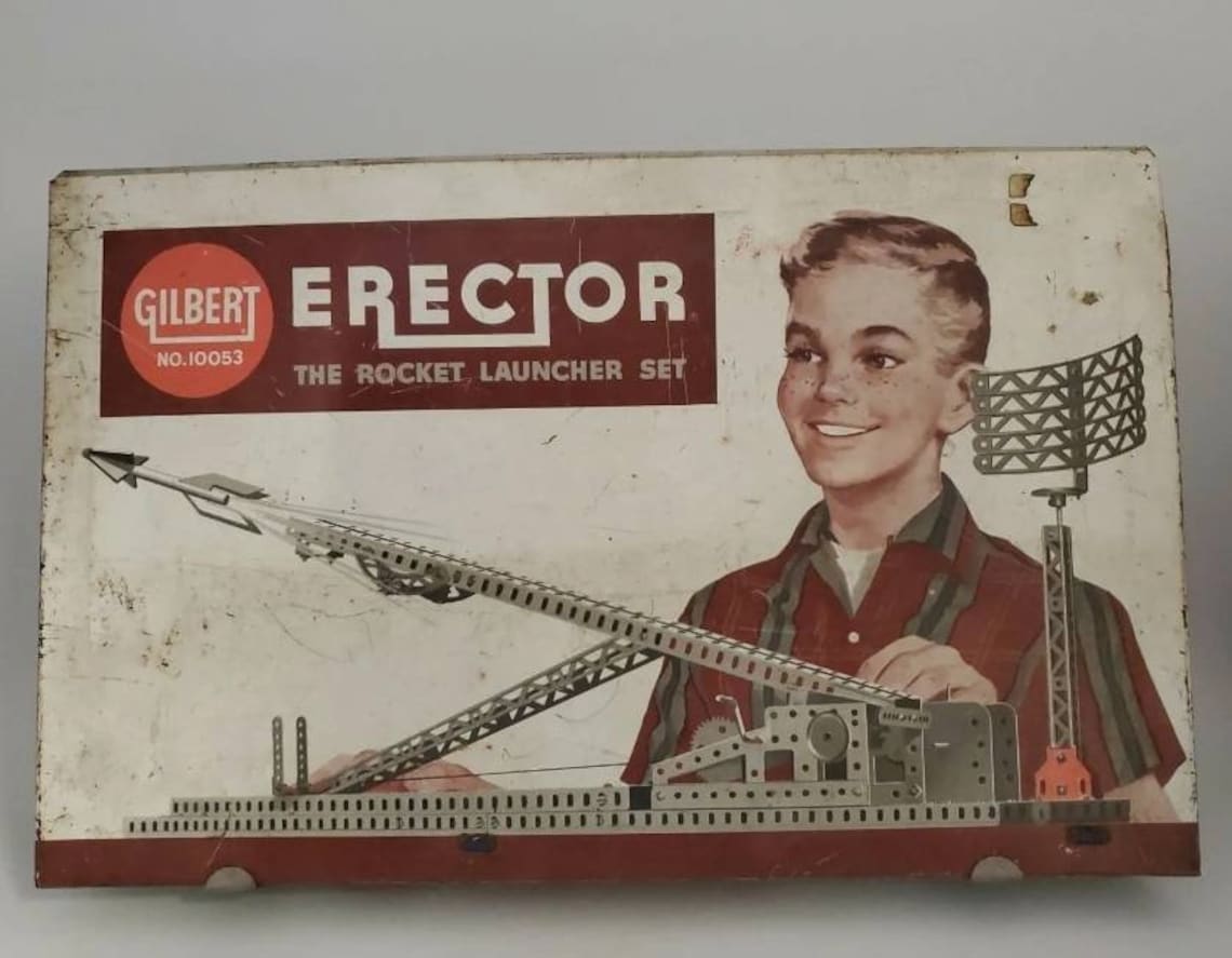 Vintage 1959 Gilbert Erector Set the Rocket Launcher Set 10053 - Etsy