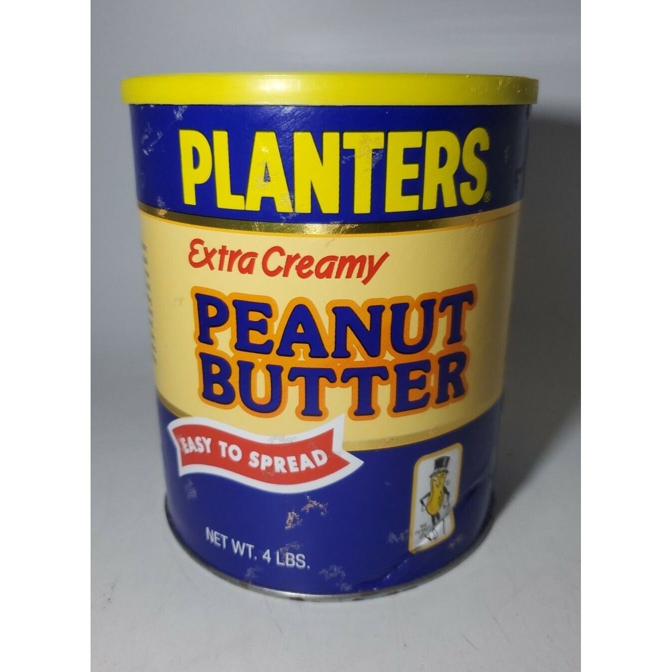 Vintage Planters Extra Creamy Peanut Butter 4lb. Full NEVER OPENED RARE ...