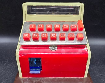 Retro Metal Toy Cash Register, 1970s Tom Thumb, Functional & Decorative ...