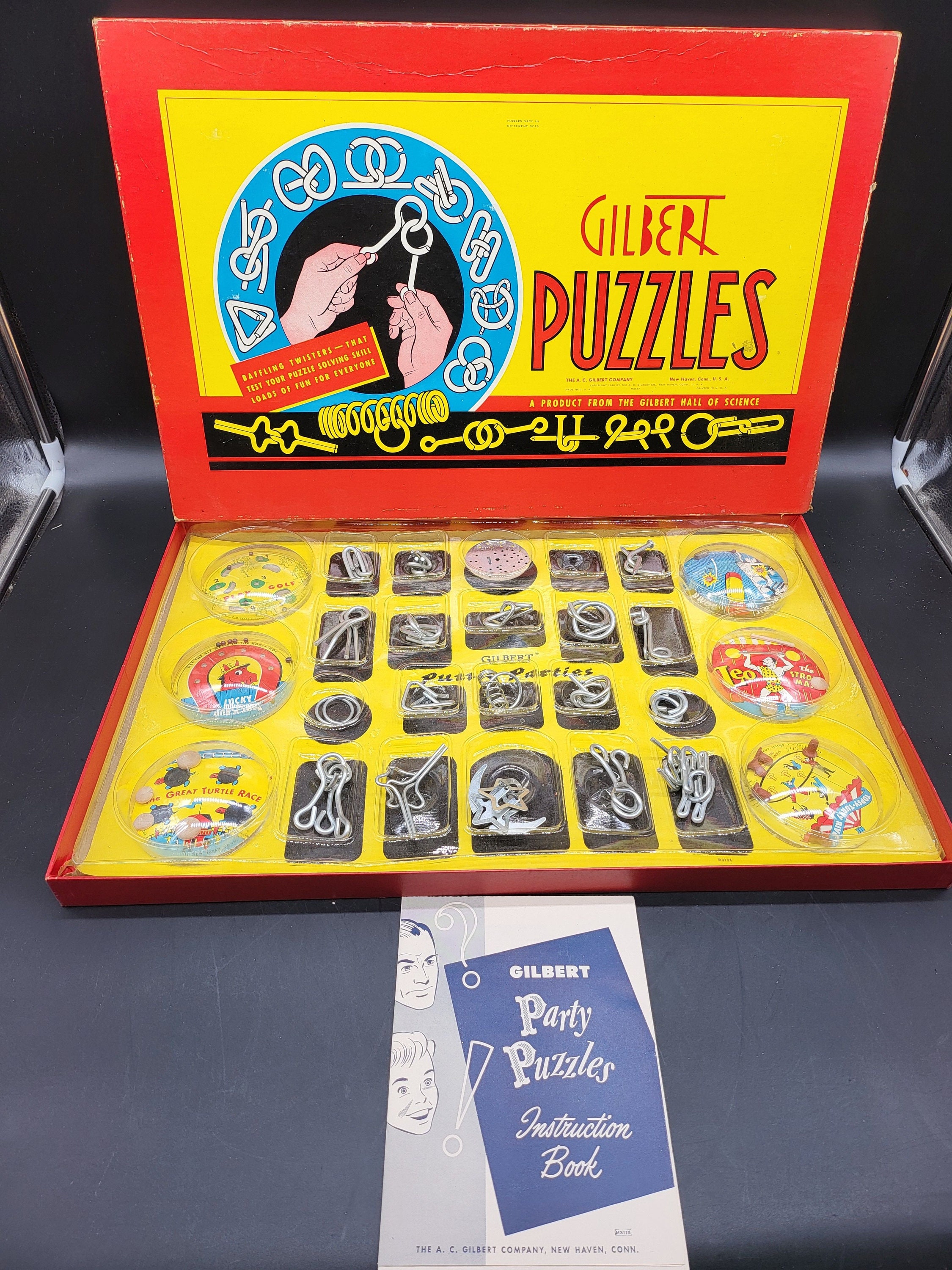 Vintage Gilbert Puzzles Set #1033 A.C. Gilbert Co From Gilbert Hall of ...