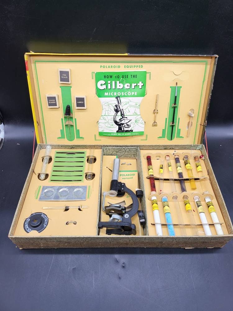 Vintage Gilbert Microscope Set No.5 18"x 10" X 4" - Etsy