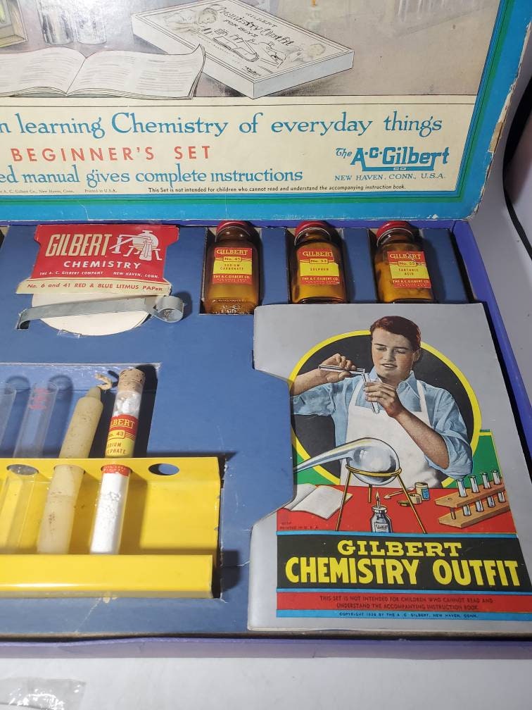 Vintage Chemistry Set Gilbert Outfit for Boys Rare - Etsy