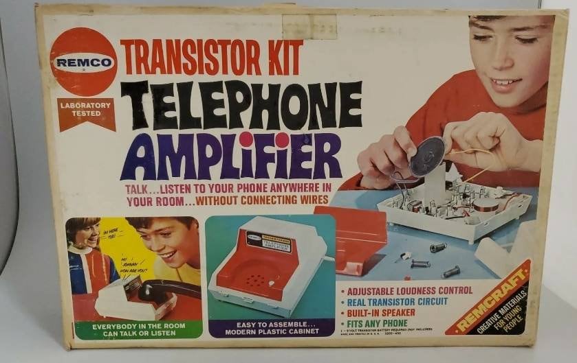 Vintage REMCO 1968 Telephone Amplifier Transistor Kit #5202 new Old ...