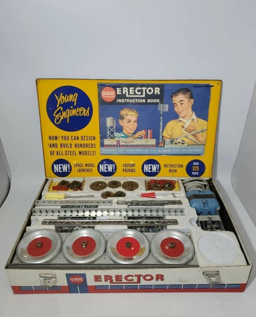 Vintage 1959 Gilbert Erector Set the Rocket Launcher Set 10053 - Etsy