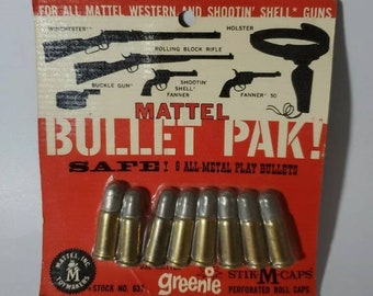 Toys & Games Toys 1958 Mattel Shootin Shell & Fanner Cap Guns Bullet ...