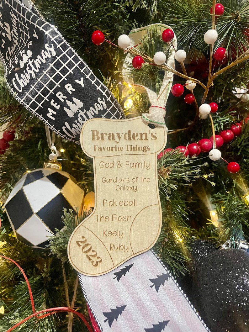 Yearly Favorite Things Ornament - Etsy
