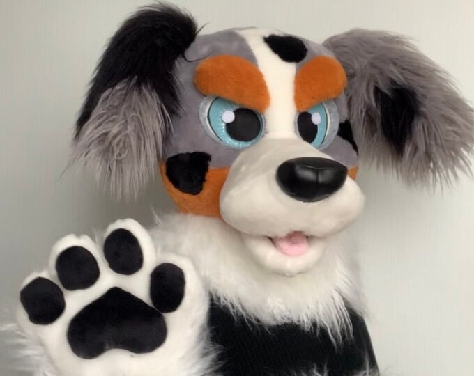 Australian Shepherd Fursuit Head, Aussie Shepherd Fursuit, Premade ...