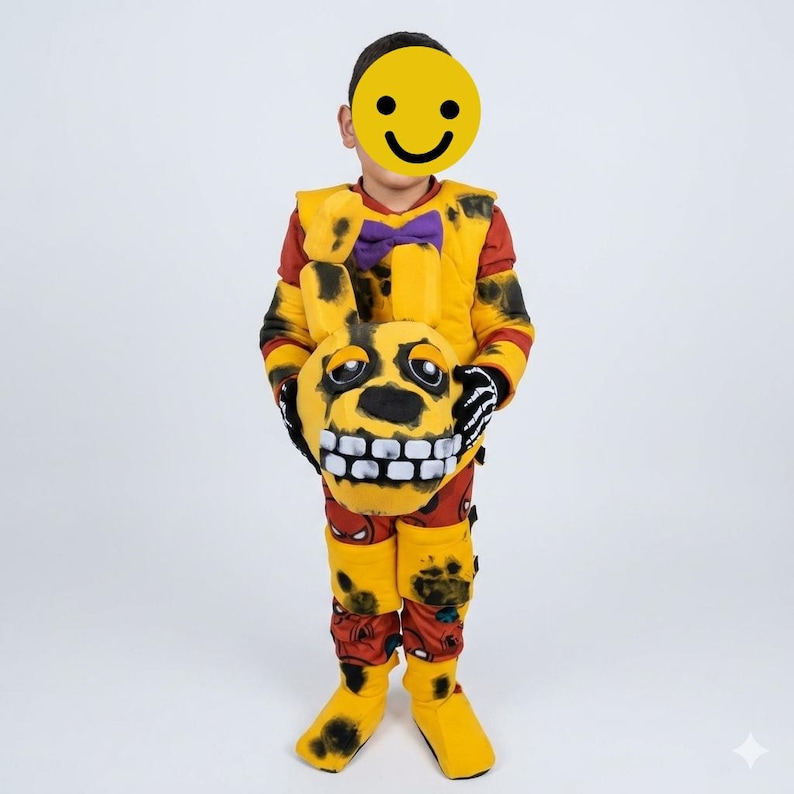 FNAF Cosplay Springtrap Costume for Kids, Adults - Five Nights at ...