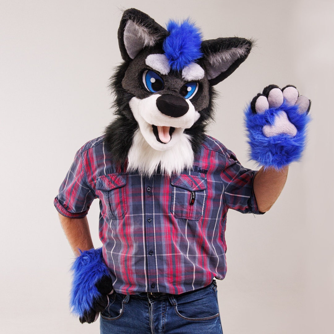 Premade Grey Wolf Fursuit Mini Partial, Fursuit for Sale, Wolf Furry Suit Oneandonlycostumes ...