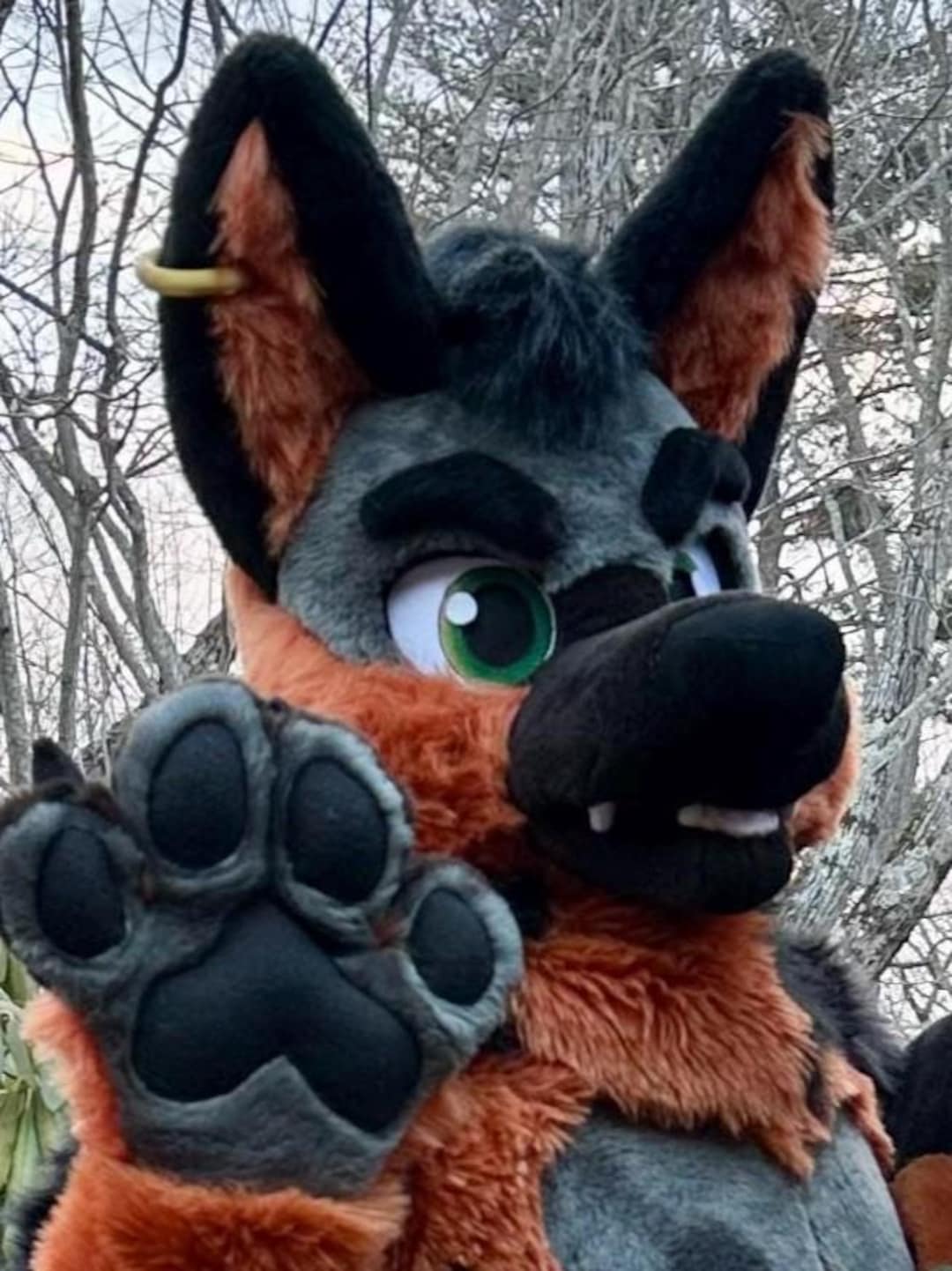 Custom German Shepherd K9 Dog Fursuit Head, Hand Paws and Tail - Etsy UK