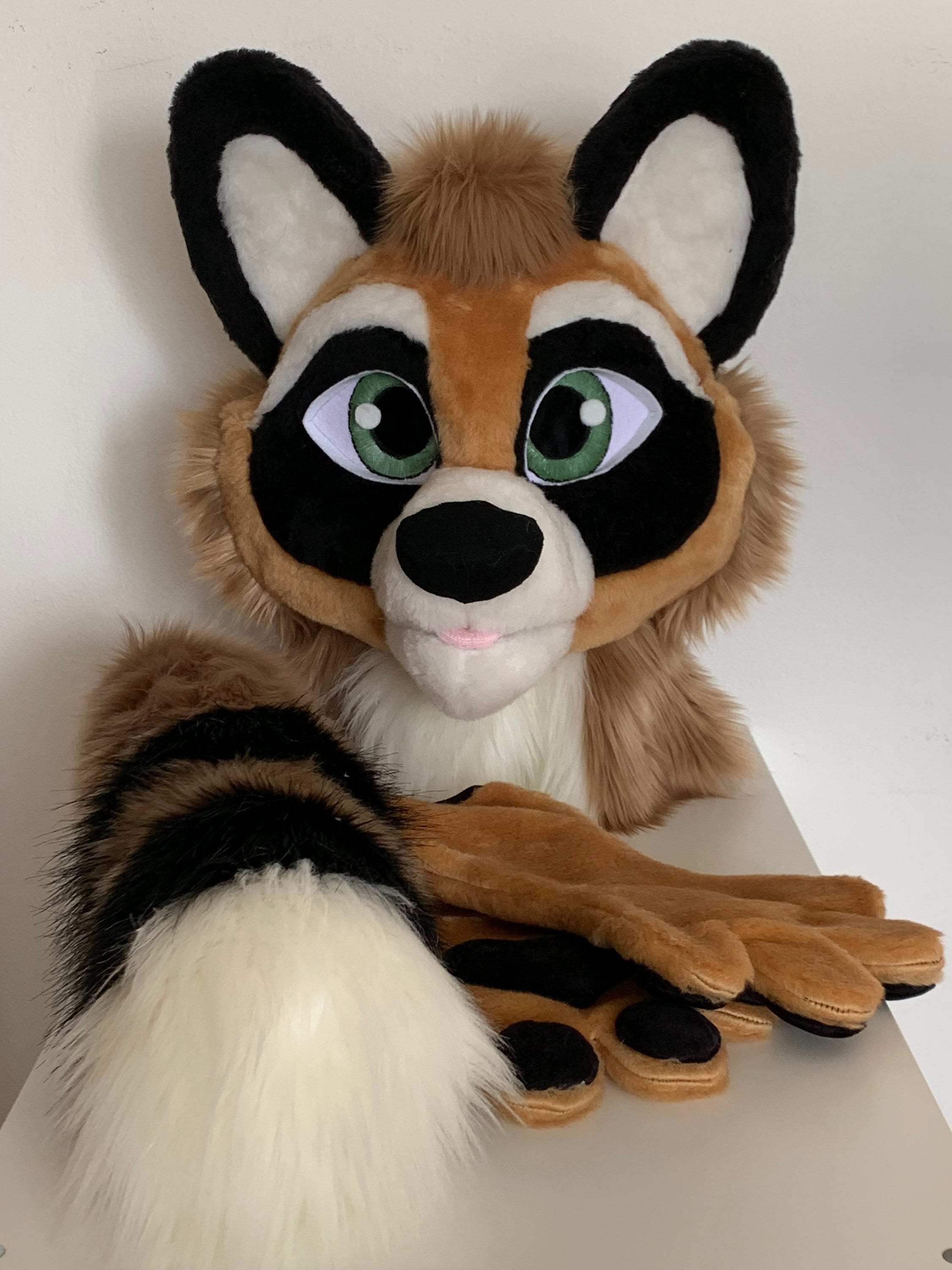 Raccoon Fursuit Partial Raccoon Mask Raccoon Fursuit Head - Etsy