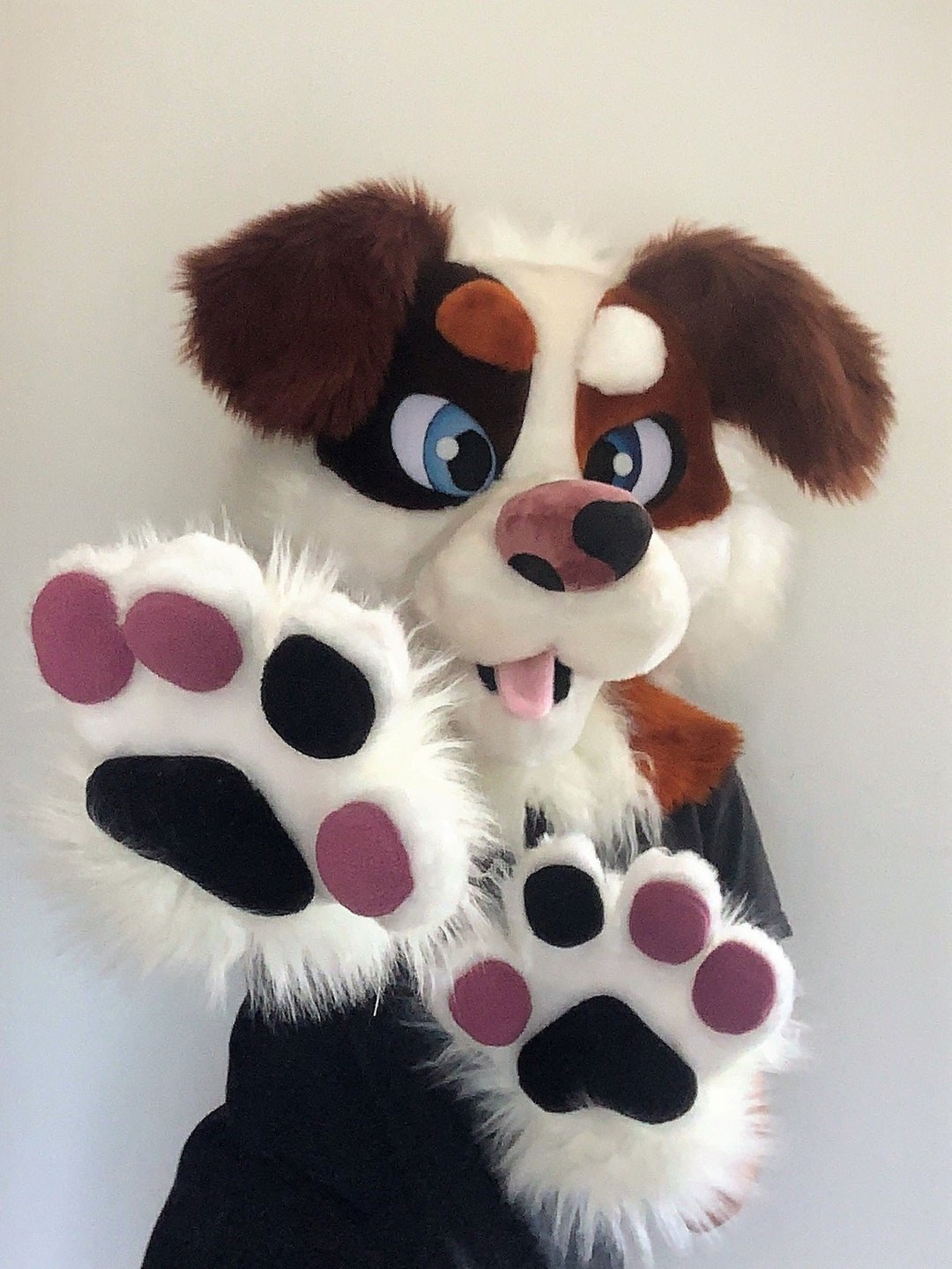 Premade Brown Dog Fursuit Head, Paws & Tail, Size M/L - Etsy